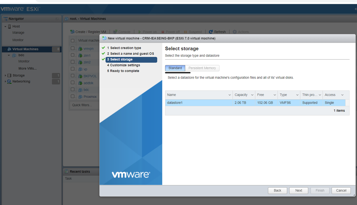 How to create a VM (Virtual Machine) in EXSI 7 Server - Linux ...